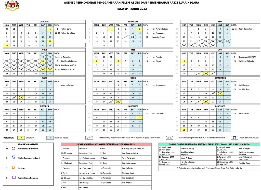 TAKWIM 2023 – PUSPAL
